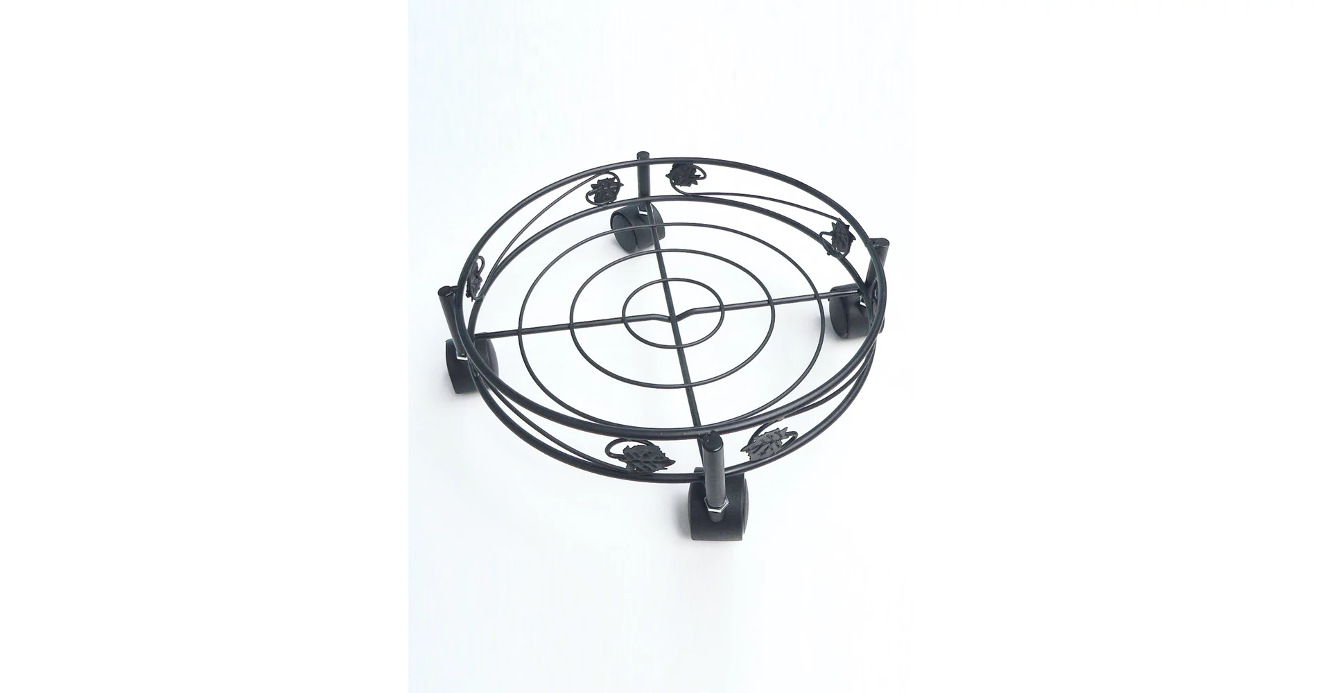 FLORA ROLL ART DECO fém gurulós virágalátét | Royalfarm Webáruház