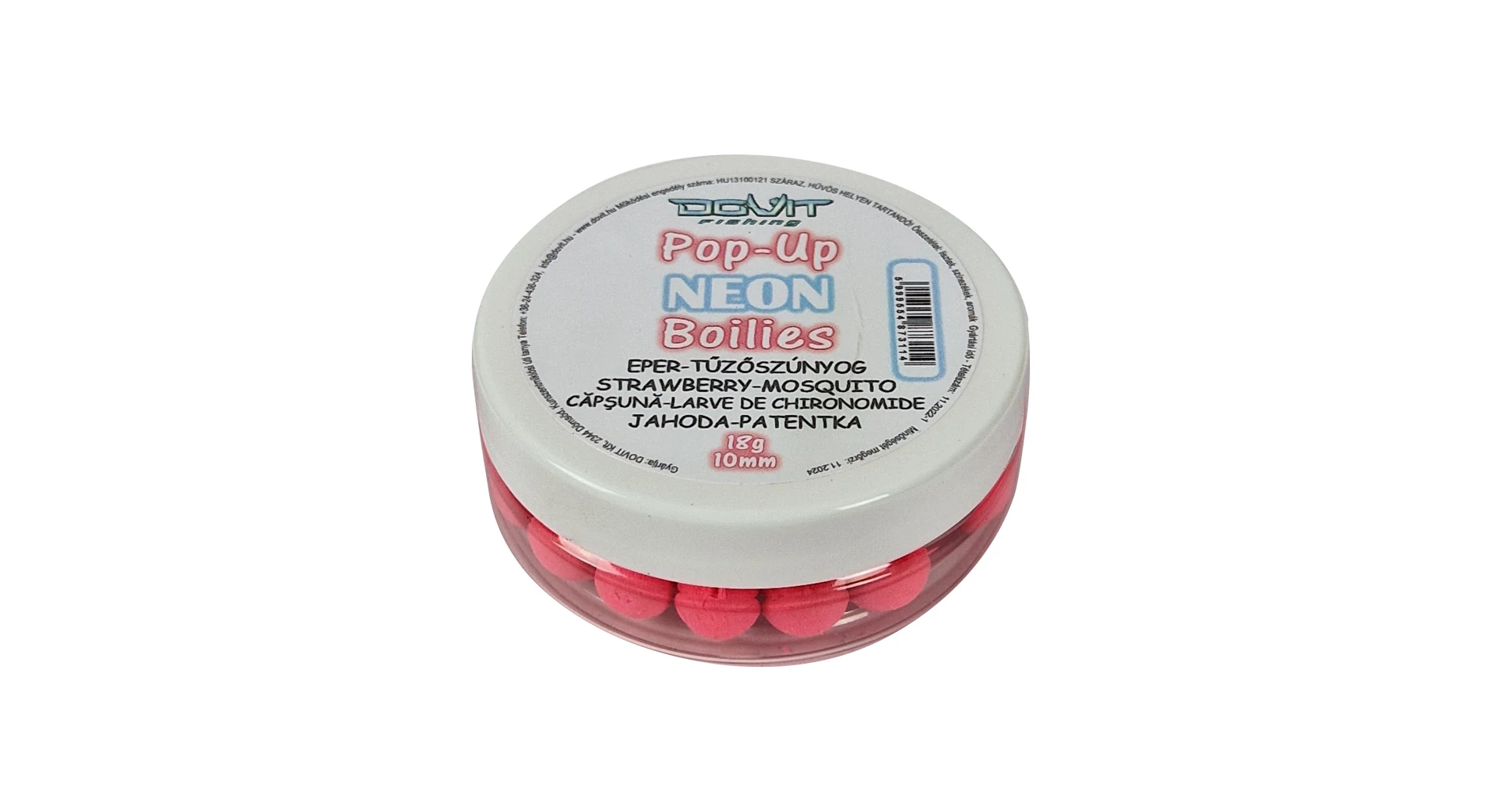 Pop-Up Neon Boilie 10mm - Eper-tűzőszúnyog Ár: 1.491 Ft